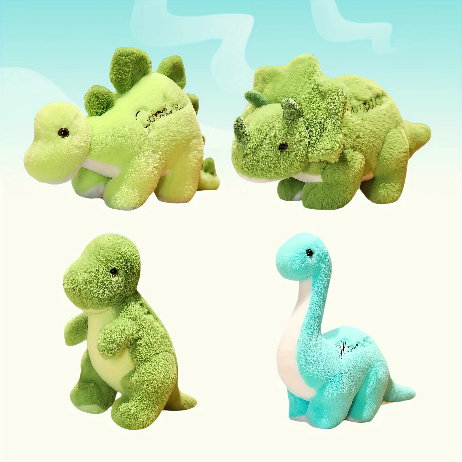 Lovely-Dinosaur-Triceratops-Plush-Toy-Stuffed-Animal-Plushie-Cute ...