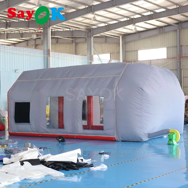 SAYOK 7m Giant Inflatable Paint Booth Inflatable Spray Booth PVC Truck ...