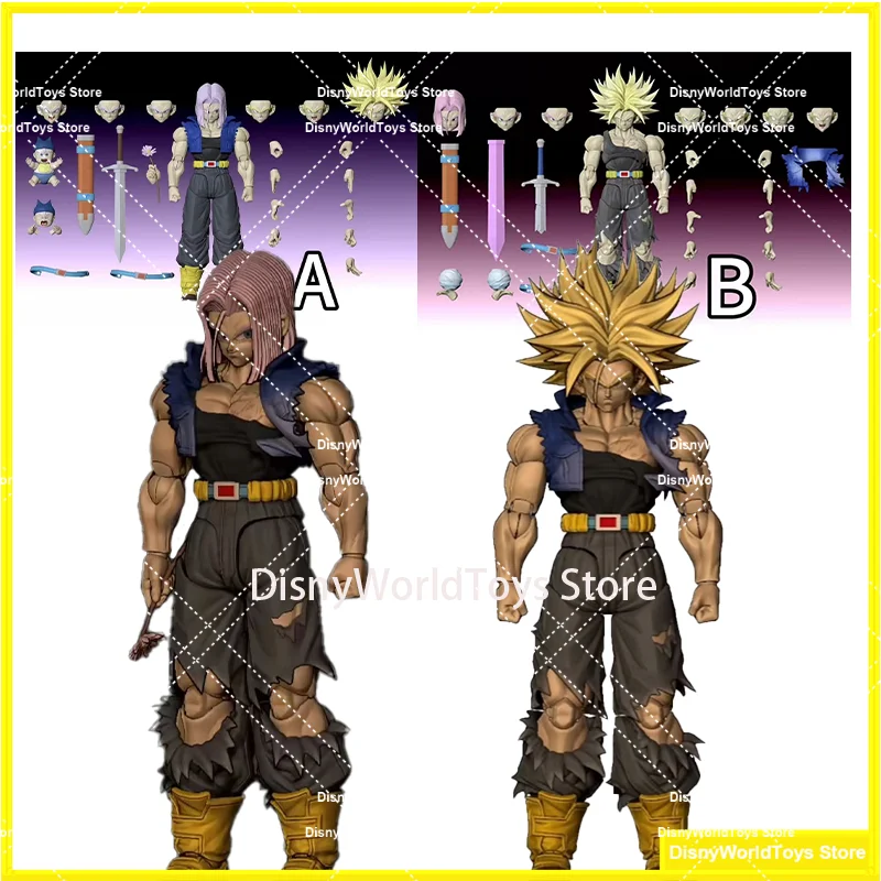 100-Original-Tonsen-Arttoys-SHF-Trunks-Super-Saiyan-SSJ-SSJ2-Custom ...