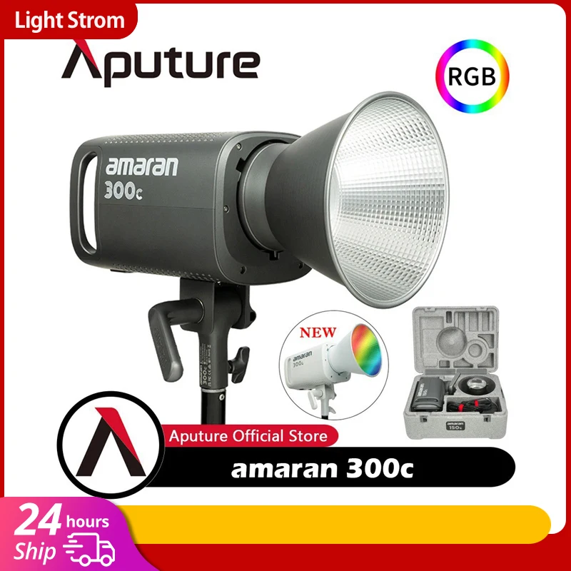 Aputure-Amaran-300c-300W-RGBWw-Luz-de-v-deo-COB-colorida-2500-7500K ...