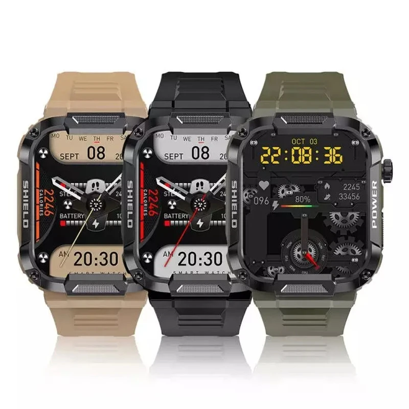 Rugged Military Smart Watch Mk66 Men For Android Ios Ftiness Watches ...