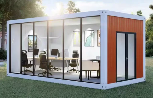 Outdoor-Sunroom-40FT-20FT-Prefab-Container-Houses-Green-Modular-Tiny ...