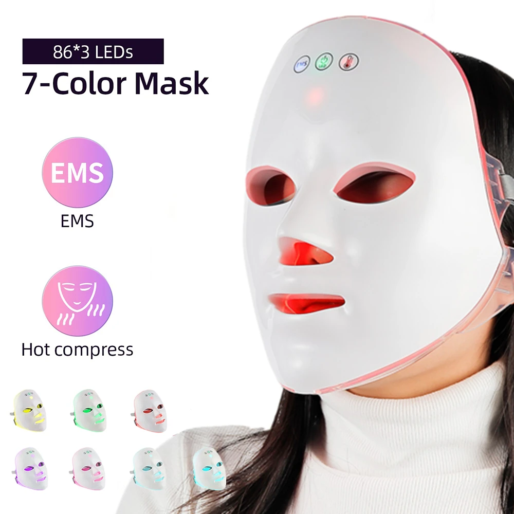 EMS-Heating-Therapy-7-Colors-LED-Photon-Face-Mask-Microcurrent-Skn ...