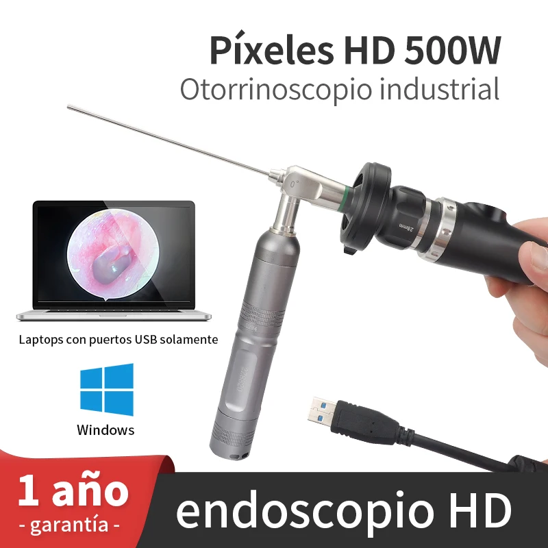 Endoscopio-Ultra-HD-ENT-Cold-Iight-Source-2-7mm-cuerpo-humano-y-soporte ...