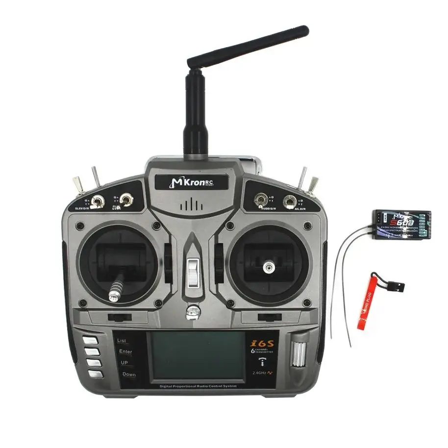 DSM2-Transmitter-2-4G-6-Channel-Radio-W-10-model-Memory-DSMX-S603-RX ...