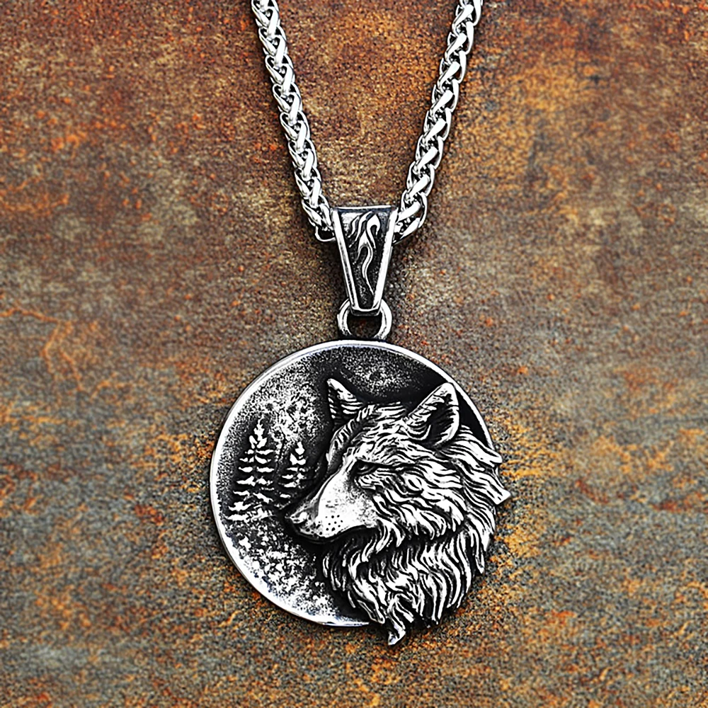 Collares-con-colgante-de-lobo-vikingo-Vintage-para-hombres-collar-de ...
