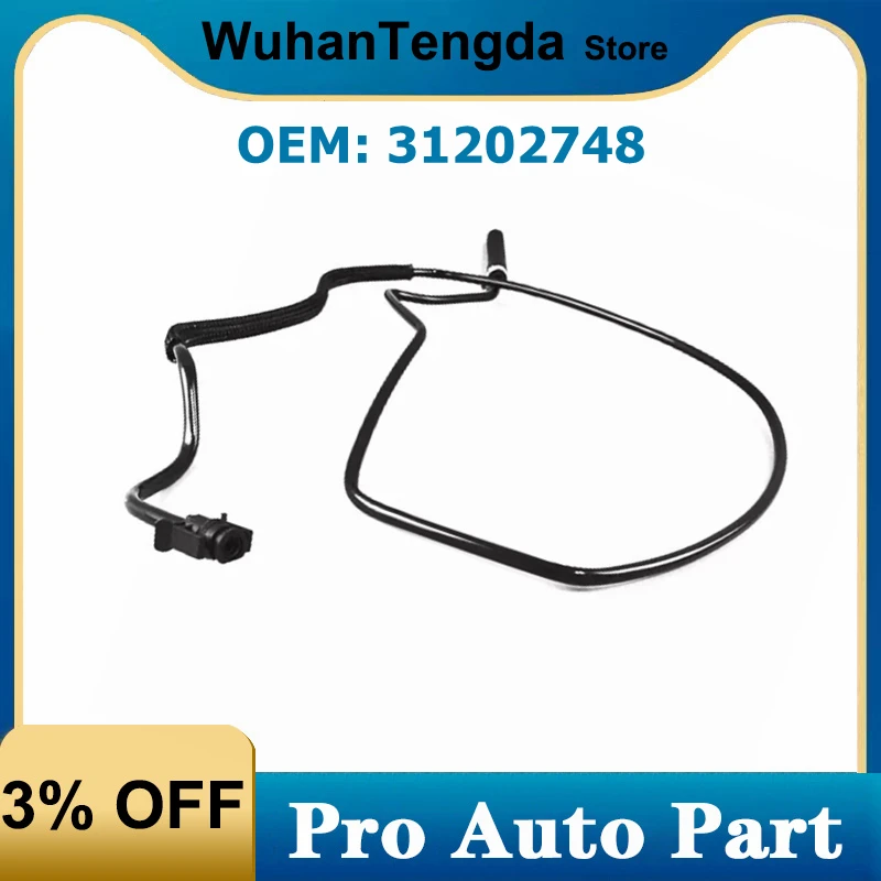 31202748-Radiator-Bleeder-Water-Coolant-Hose-Pipe-for-Volvo-S80-S60-V70 ...