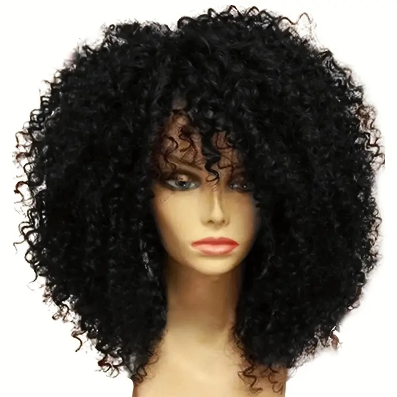 Parrucche-Afro-crespi-per-capelli-ricci-con-frangia-parrucche-da-donna ...