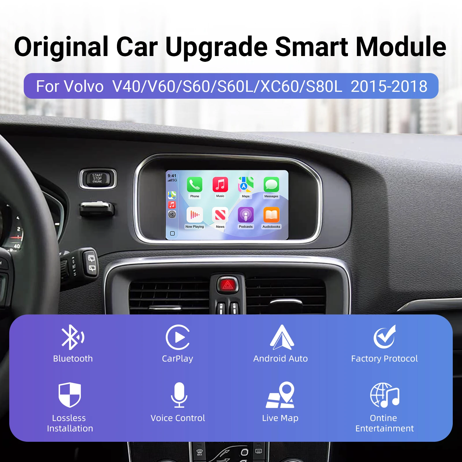 OEM Screen Upgrade Decoder Box MuItimedia Interface CarPlay Android ...