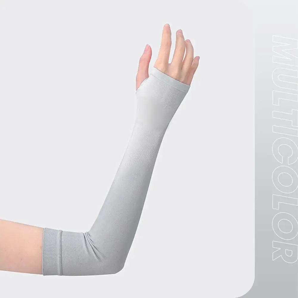 Manchon Bras,Housse de Protection pour les bras en soie glacée pour ...