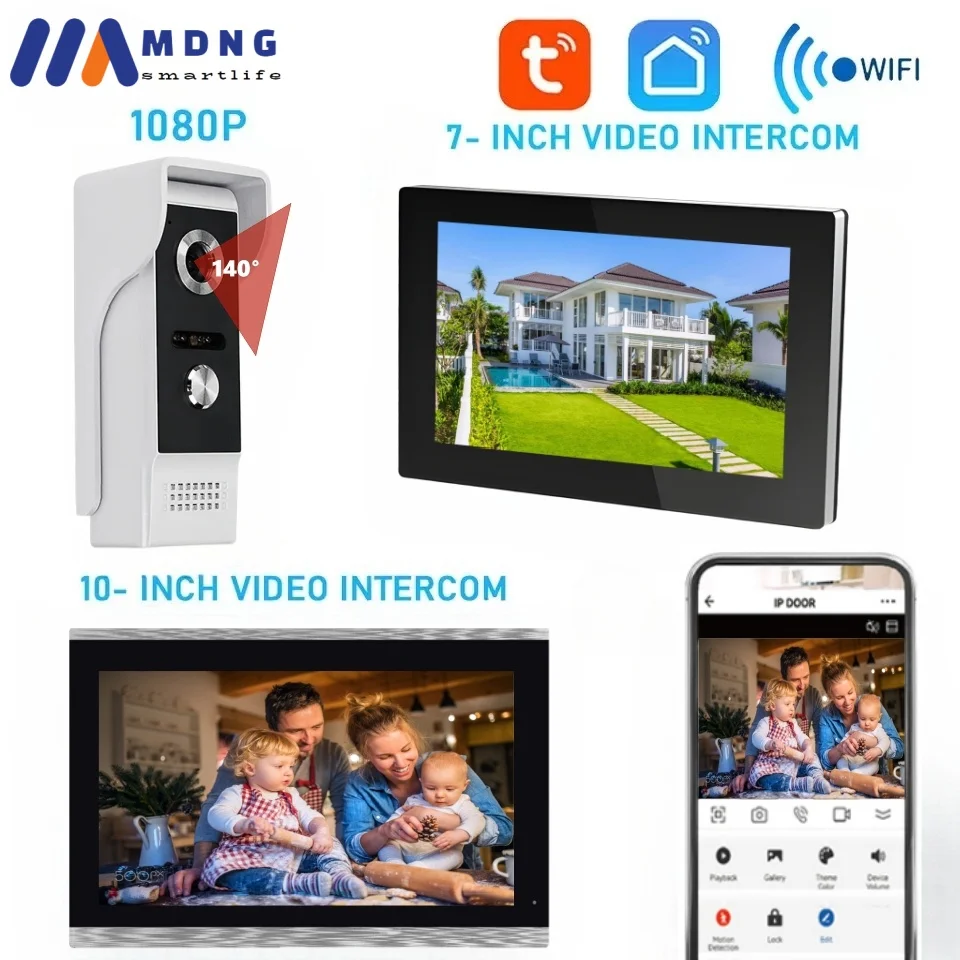 7-Tuya-Smart-WIFI-Video-Intercom-System-1080P-Wireless-Doorbell-Camera ...