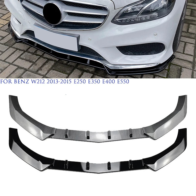 For Mercedes Benz W212 Sport Model E250 E350 E400 E550 2013 2014 2015 Car Front Bumper Spoiler ...
