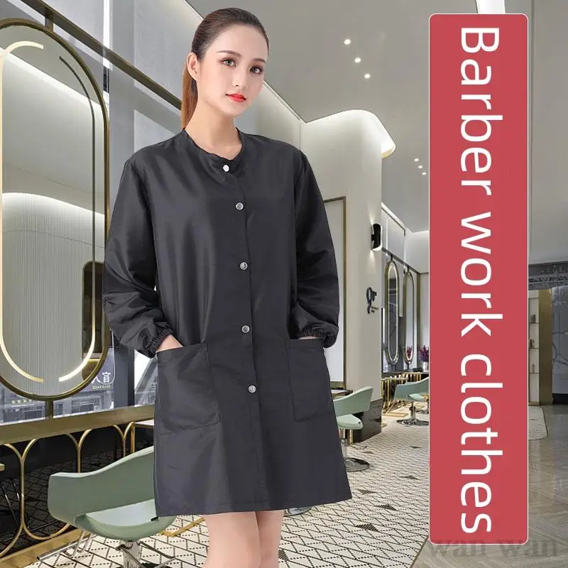 Hairdressing Work Clothes Barber Shop Waterproof Smock Pet Grooming ...