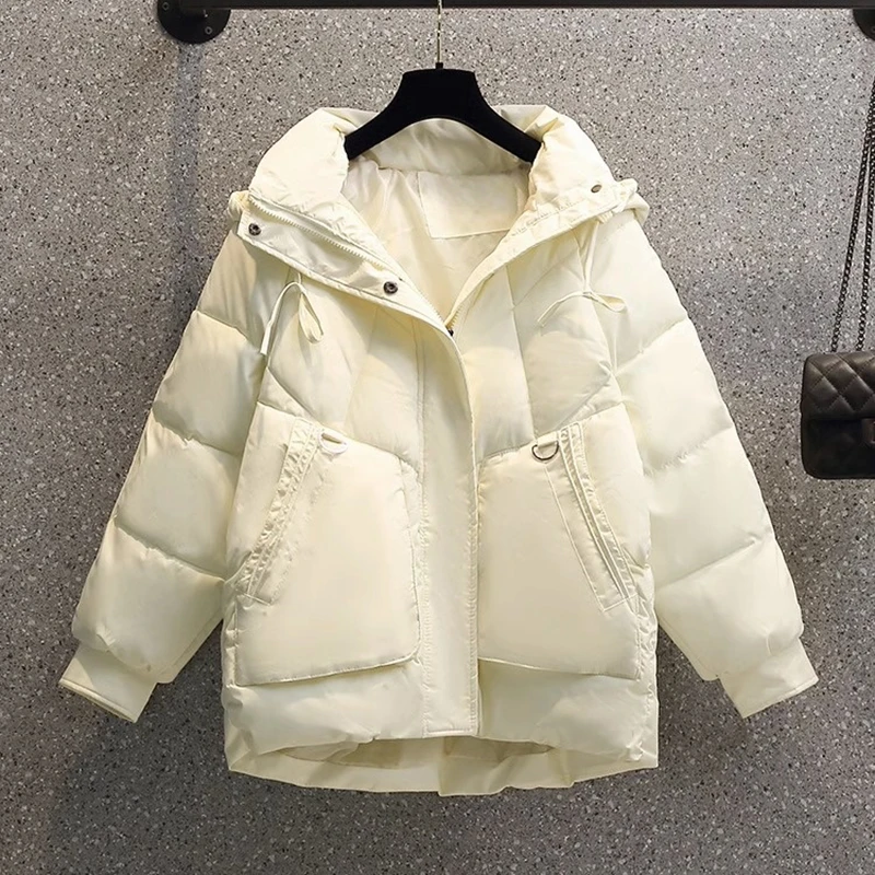 2024-Winter-Coats-Down-Cotton-Padded-Jacket-Women-Clothing-Loose-Hooded ...