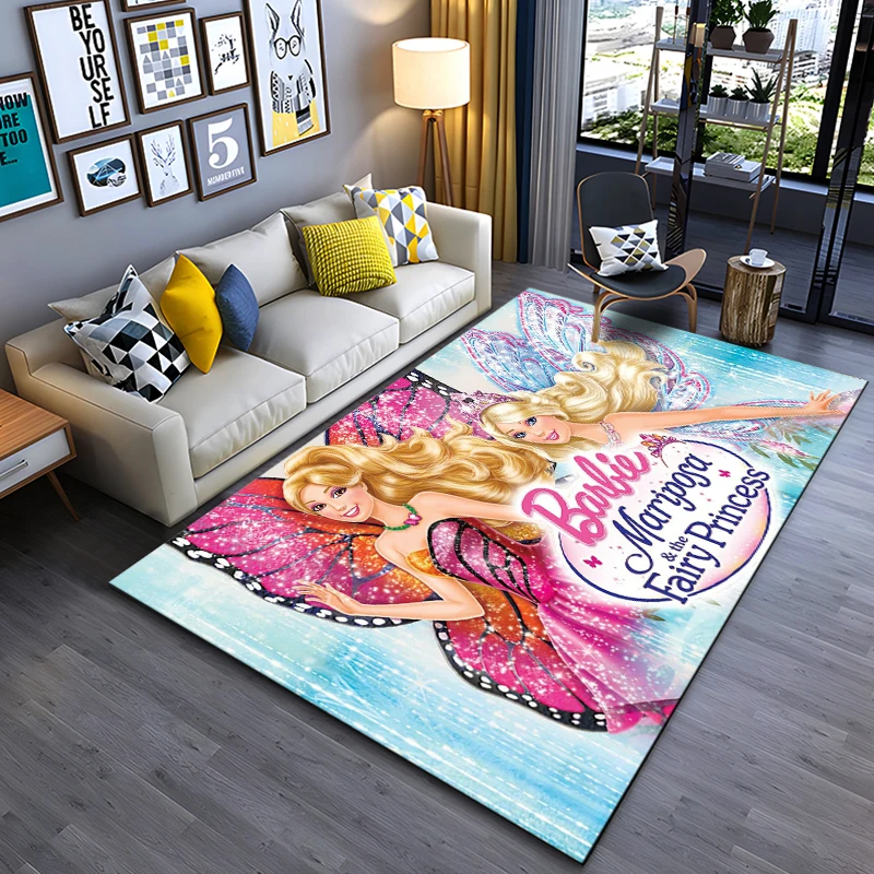 Barbie-Classic-Movie-Rugs-for-Bedroom-Fluffy-Square-Floor-Carpets ...