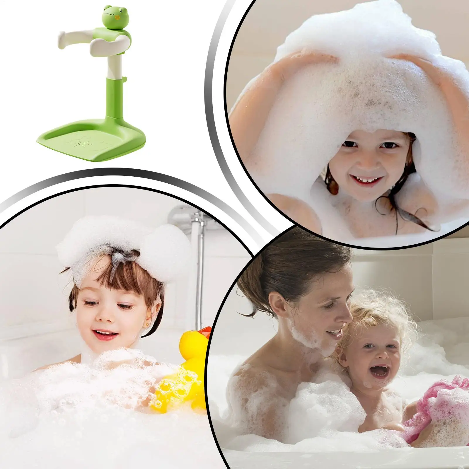 Portable Non-slip Baby Bath Racks Shower Helper Handle Adjustable ...