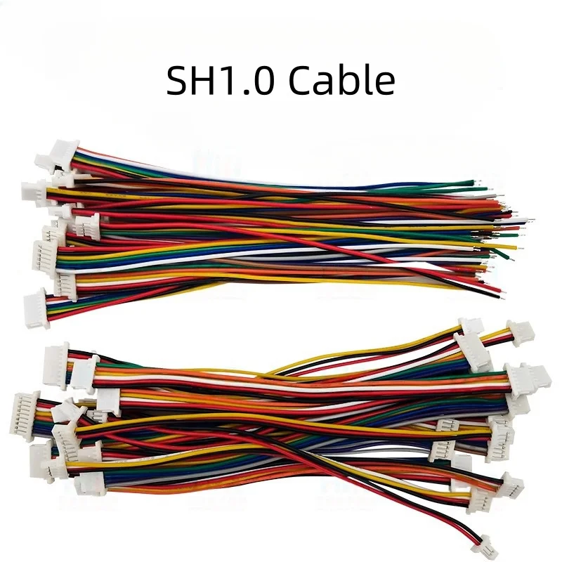 10PCS SH1.0 Wire SH 1.0mm Pitch Cable 2/3/4/5/6/7/8/9/10Pin Electronic ...