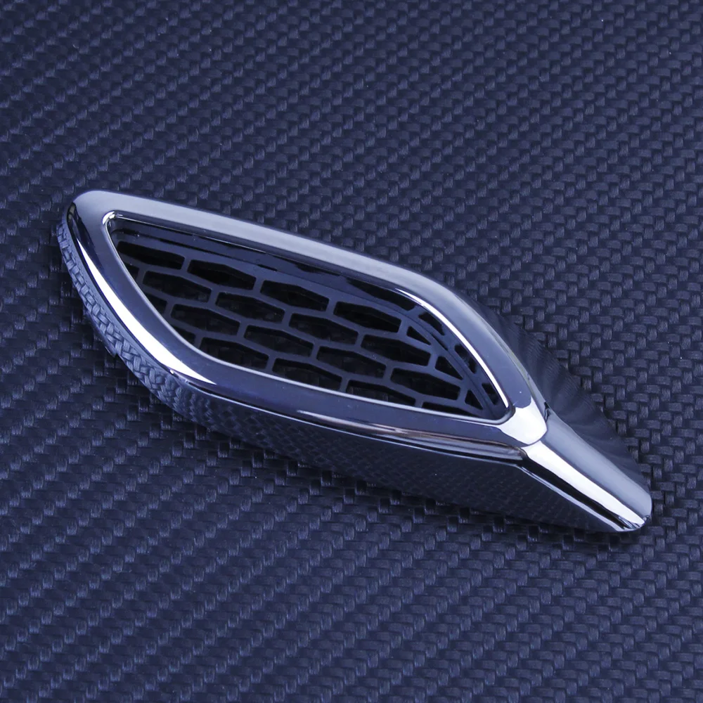 그릴 공기 흡입구 펜더 공기 배출구 환기구, 전면 측면 측면 크롬 환기구, 마세라티 르반테용 브라이트, 1 개