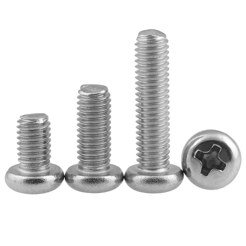 Marine Grade A4-316 Stainless Steel M2 M2.5 M3 M4 M5 M6 M8 Round Head Phillips Screws Mushroom ...