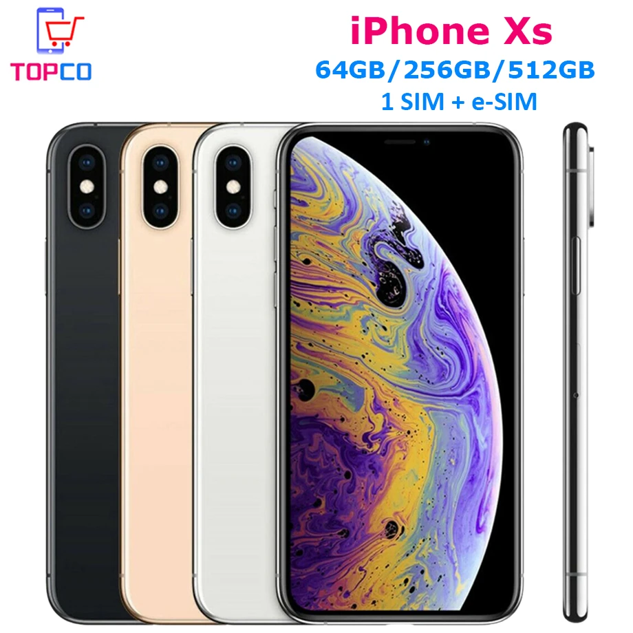 Apple iphone xs 5.8 "ram 4gb rom 64gb/256gb/512gb original do telefone ...