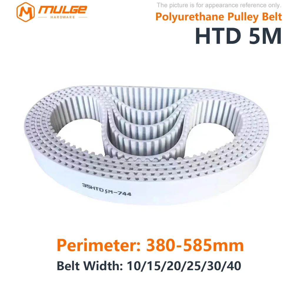 HTD5M-PU-Timing-Belt-10-15-20-25-30-40mm-Width-White-Polyurethane ...