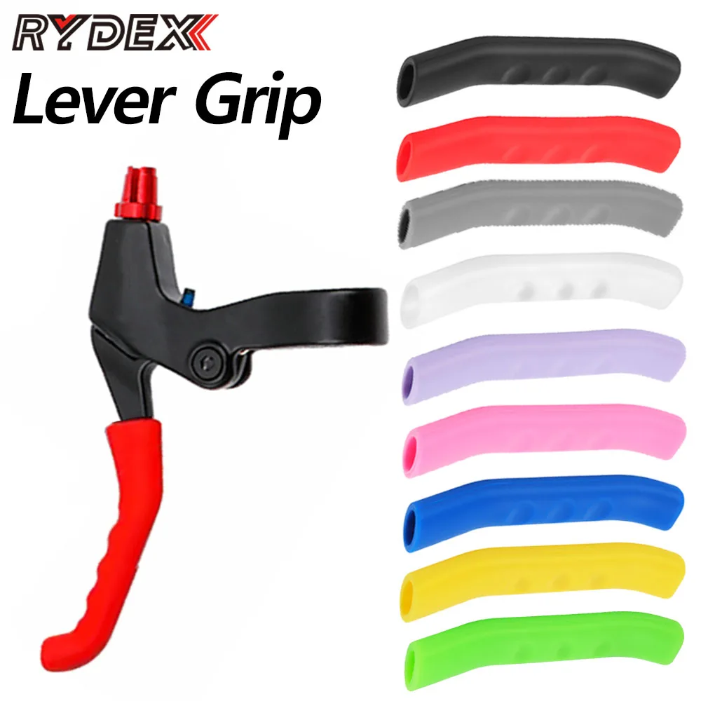 RYDEX Silicone Brake Lever Grip Purple Red Blue Green Pink Protector ...