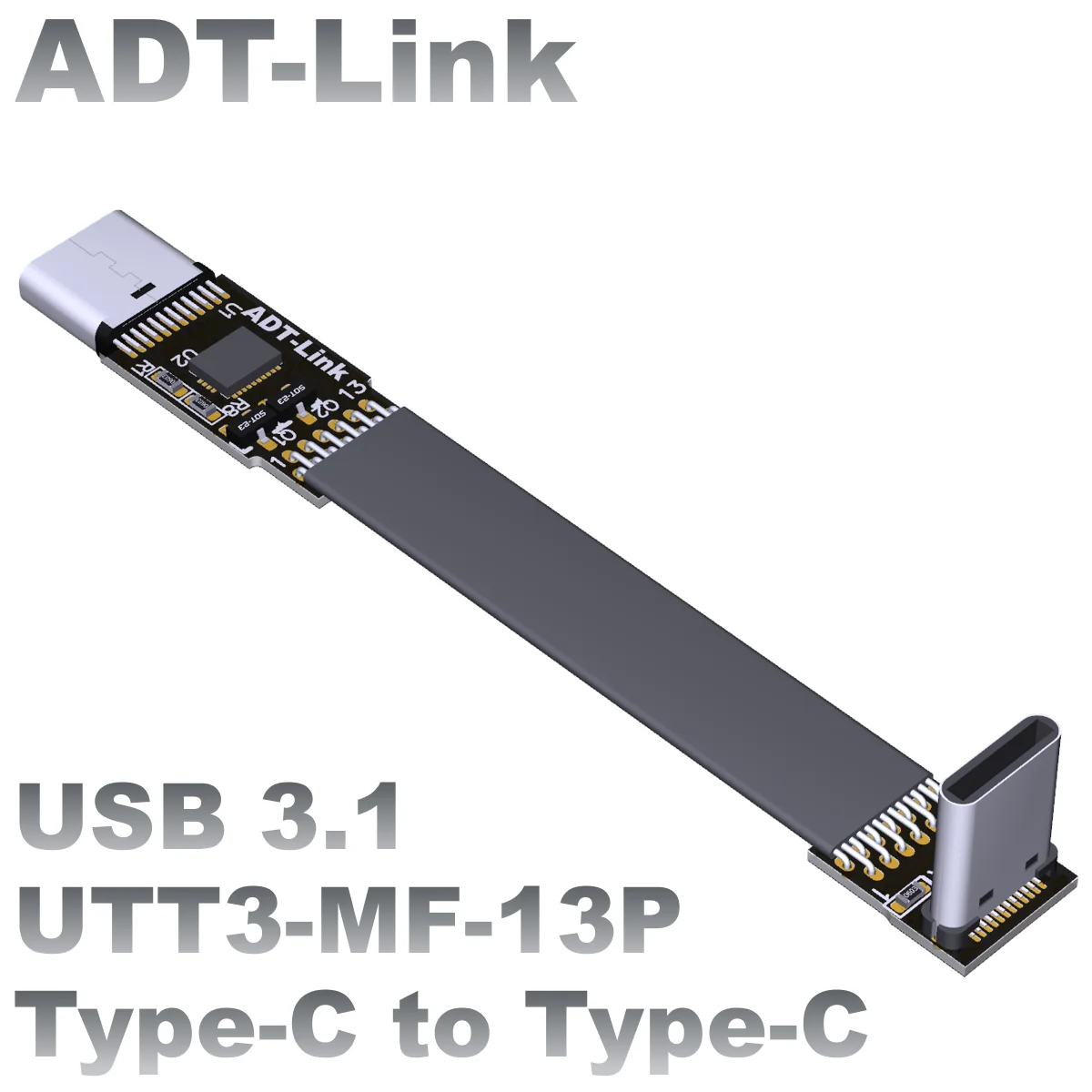 ADT-Link USB 3.2 Extension Cable Male To Female Type C Gen2 Full ...