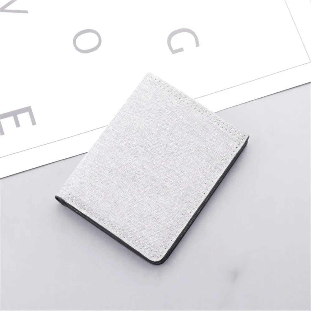 Minimalist Slim Short Canvas Luxury Wallet - Men's Improvement