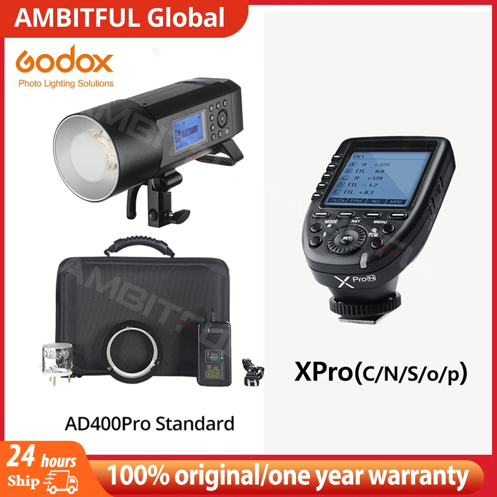 Godox AD400Pro todo en uno TTL HSS 2,4G sistema X inalámbrico Flash al ...