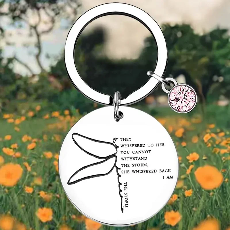 Inspirational-Key-Chain-Ring-Dragonfly-Design-Warrior-keychains-pendant ...