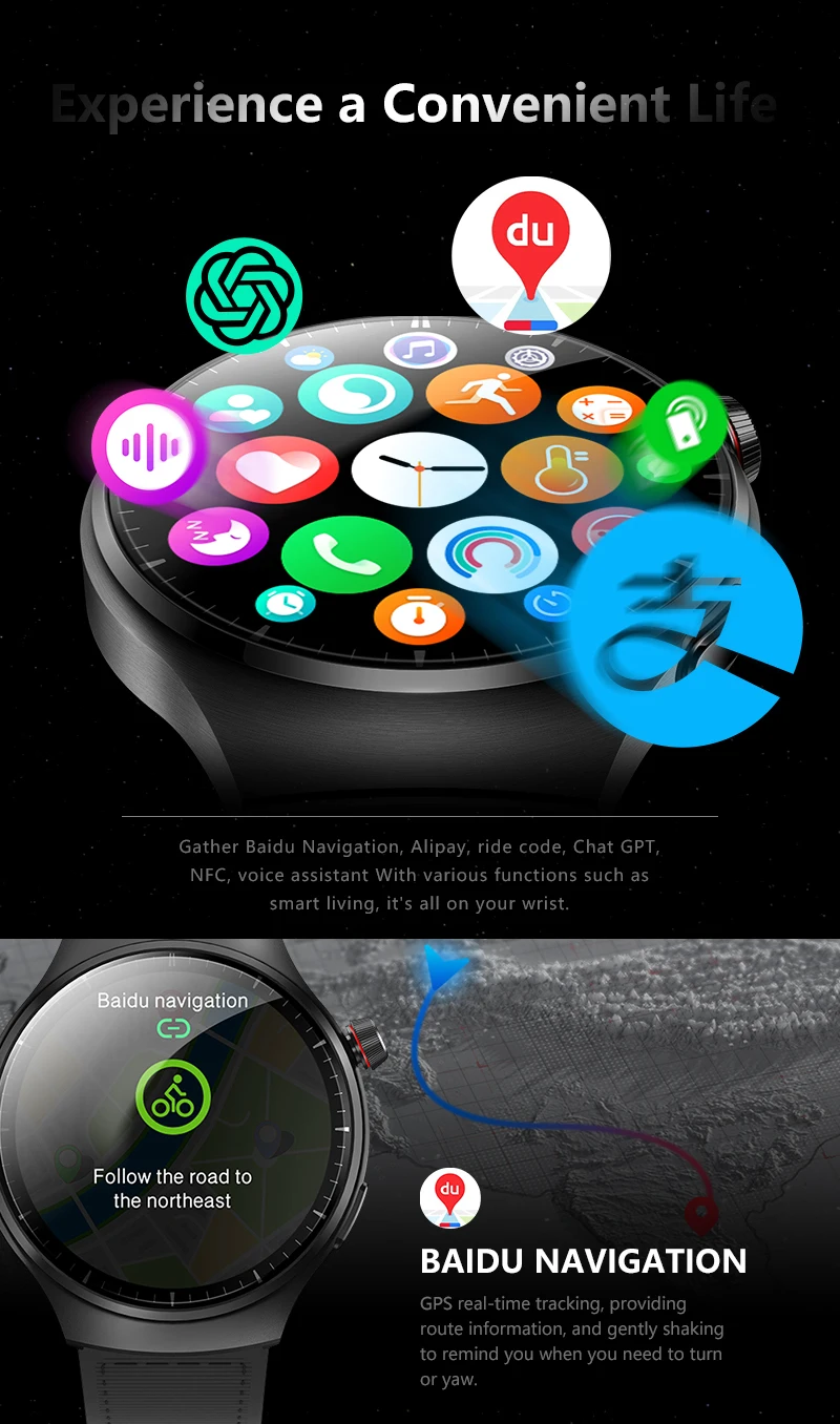 HW6 max AMOLED avec trois Bracelets SILVER - KATEK Smartwatch & Electronics