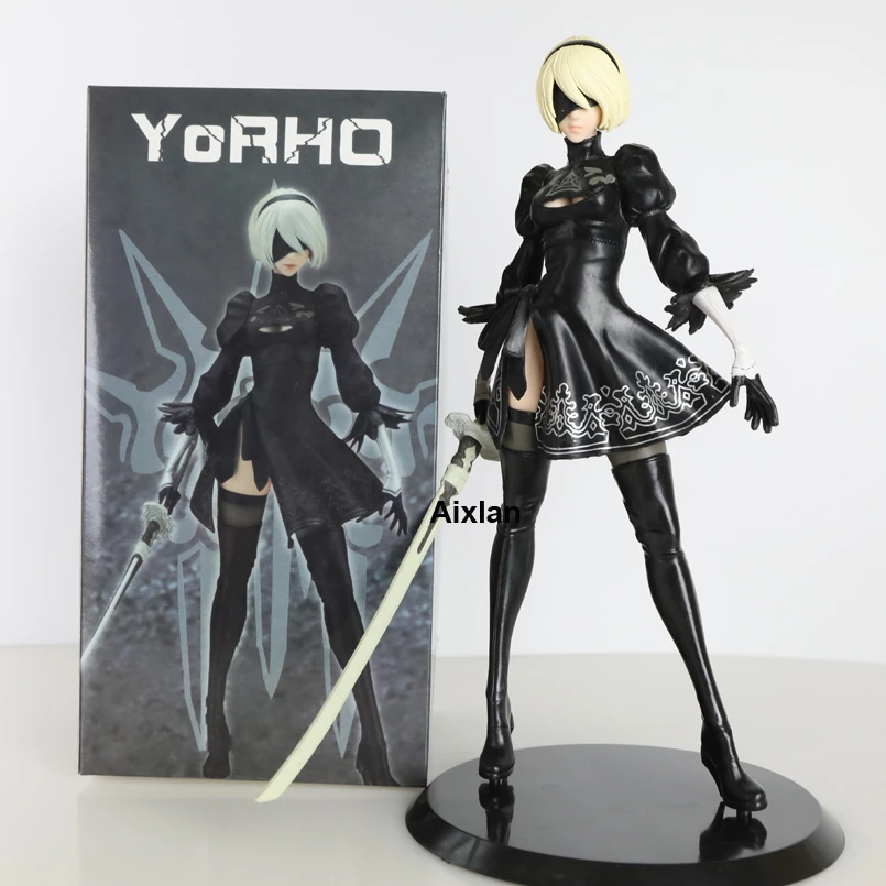 28cm nier automata yorha anime figura no.2 tipo b 2b & máquina lifeform ...