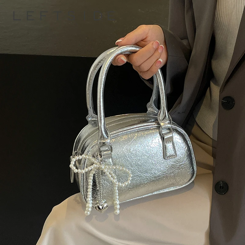Small-Silver-Crossbody-Bags-With-Pendant-For-Women-2024-Fashion ...