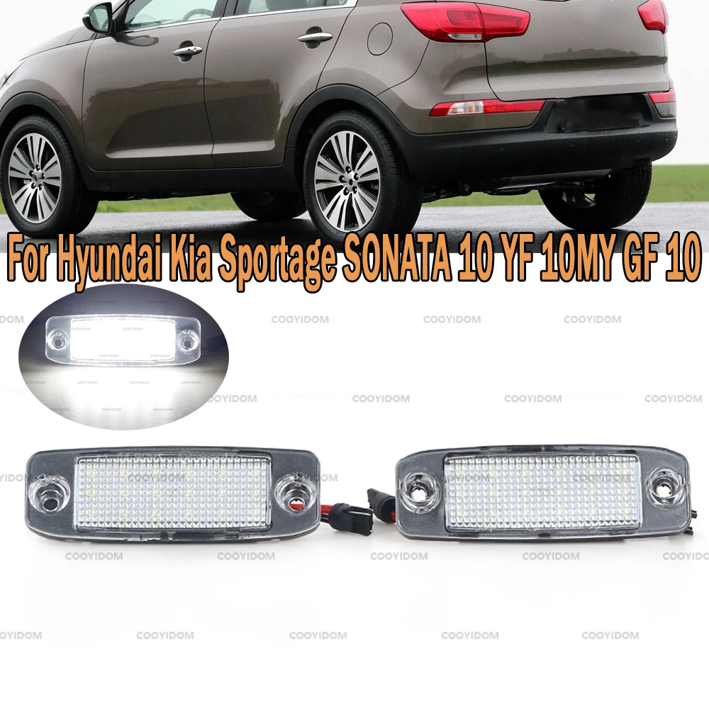 1Pair-LED-License-Plate-Light-Number-Plate-Lamp-For-Hyundai-SONATA-2010 ...