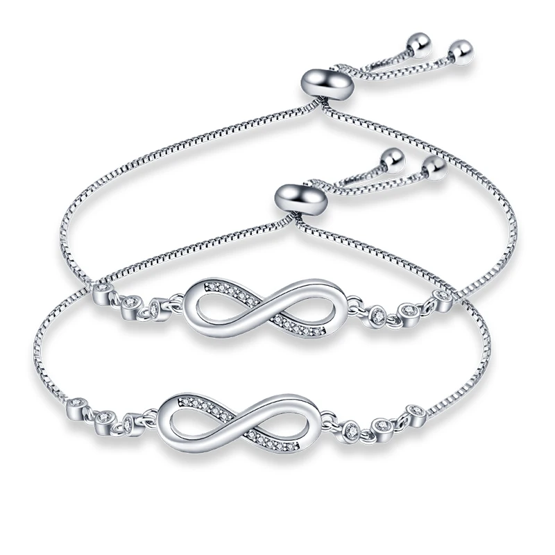 Bracelet Original 925 Silver Lucky Symbol Zircon Bracelet Luxury ...