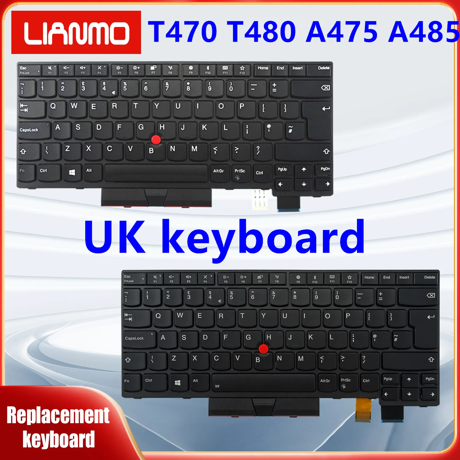UK-notebook-keyboard-suitable-for-Lenovo-ThinkPad-A475-A485-T470-T480 ...