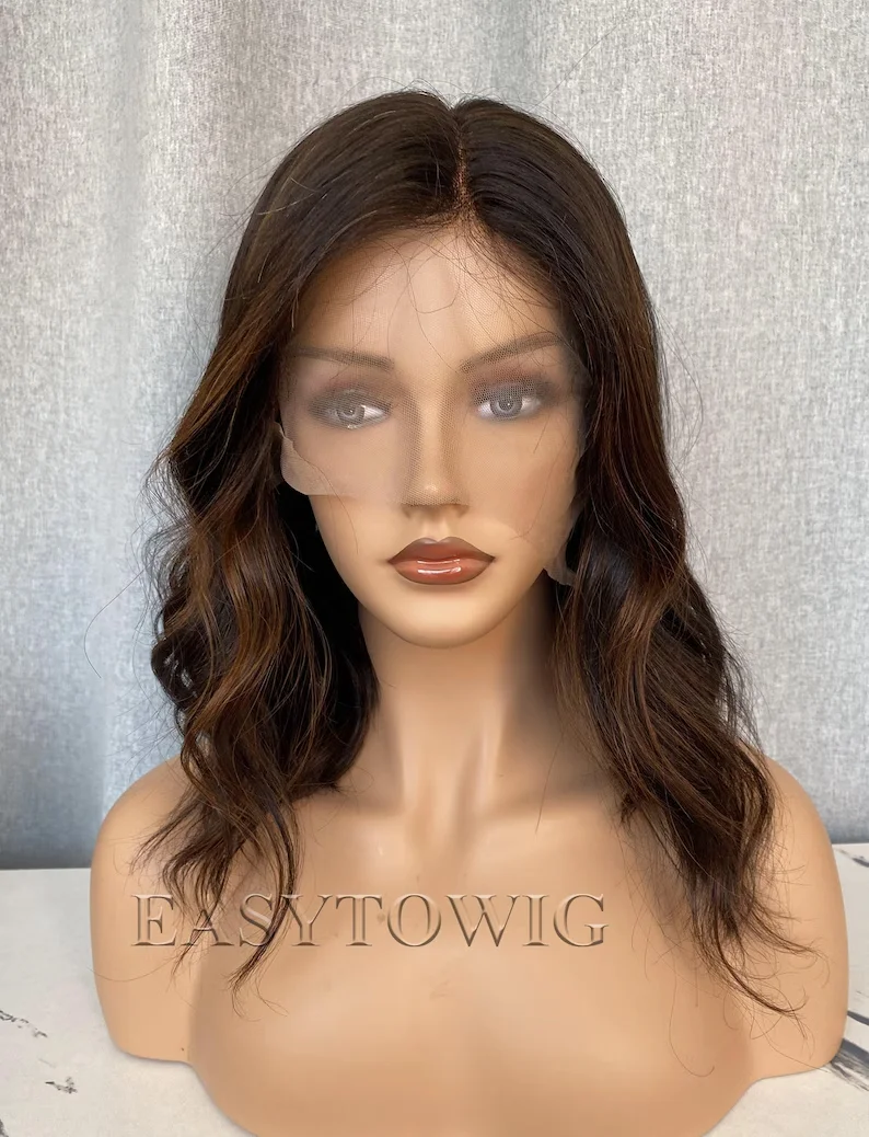 16-Natural-Highlight-Brown-Straight-5x5-Silk-Base-Free-Part-Jewish ...