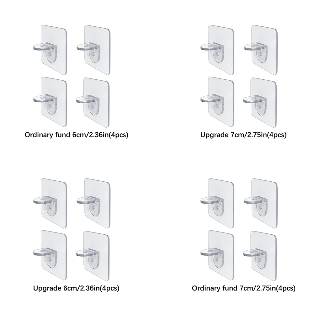 4pcs-Self-adhesive-Hook-Home-Kitchen-Heavy-Duty-Clothes-Organizer-Wall ...