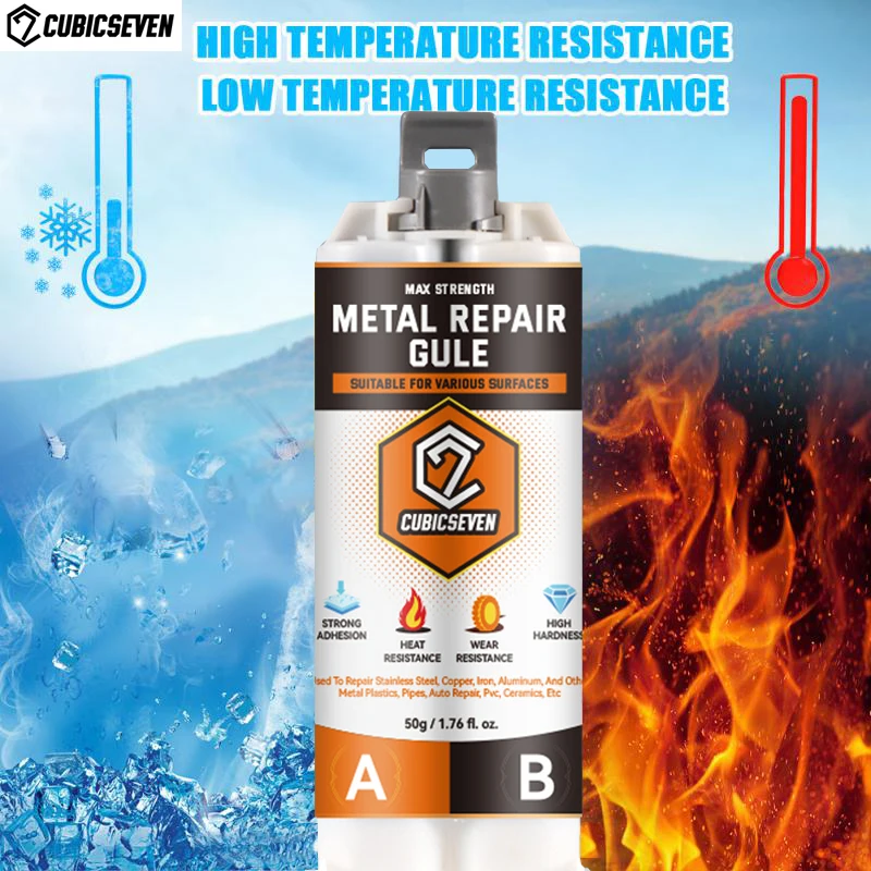 Cubicseven-2-in-1-Industrial-Strength-AB-Glue-Metal-Repair-Paste-High ...