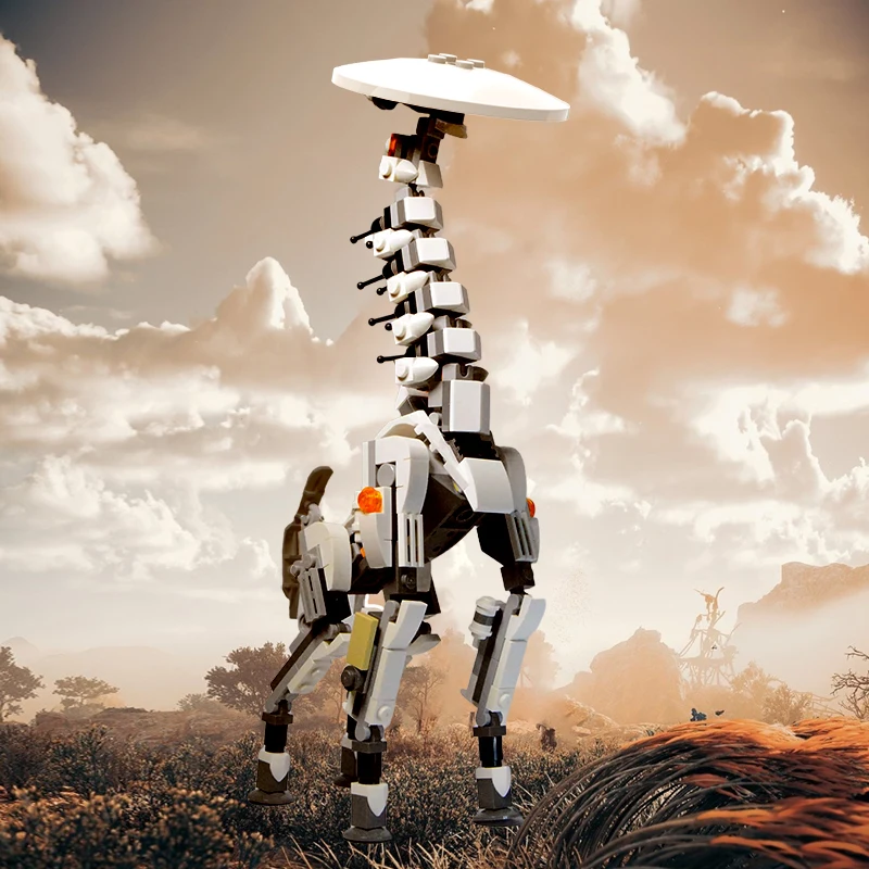 New-Moc-Game-Horizon-Zero-Dawned-Mini-Long-necked-Beast-Building-Block ...