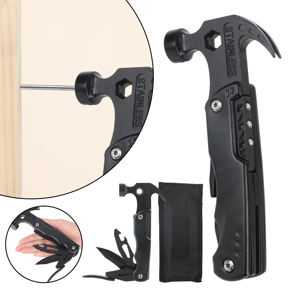 Claw-Hammer-Multifunctional-Pliers-with-Nylon-Sheath-Folding-Hand-Tools ...