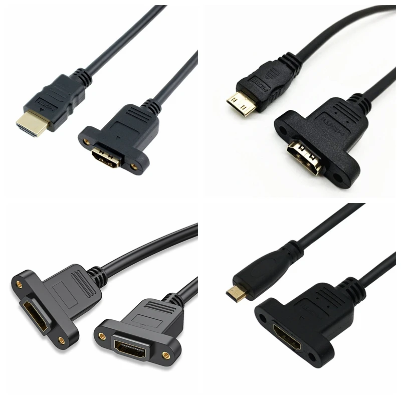 30cm-Mini-HDMI-Compatible-Male-to-HDMI-Micro-HDMI-Female-Extension ...