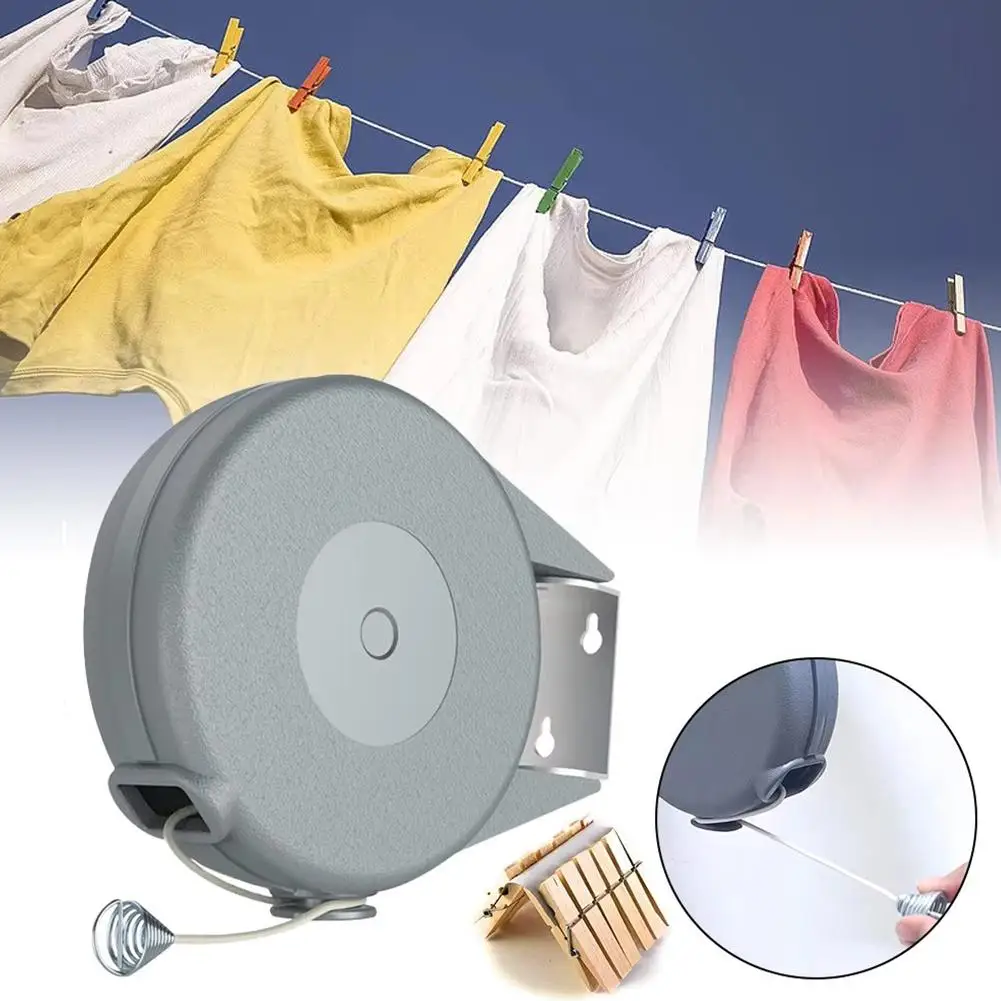 12m-Retractable-Clothesline-Indoor-Outdoor-Clothes-Line-Wall-Line ...