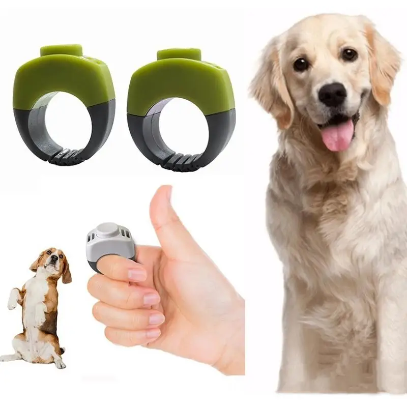 New Mini Finger Clickers Training Equipment Ring Clicker Pet Obedience ...