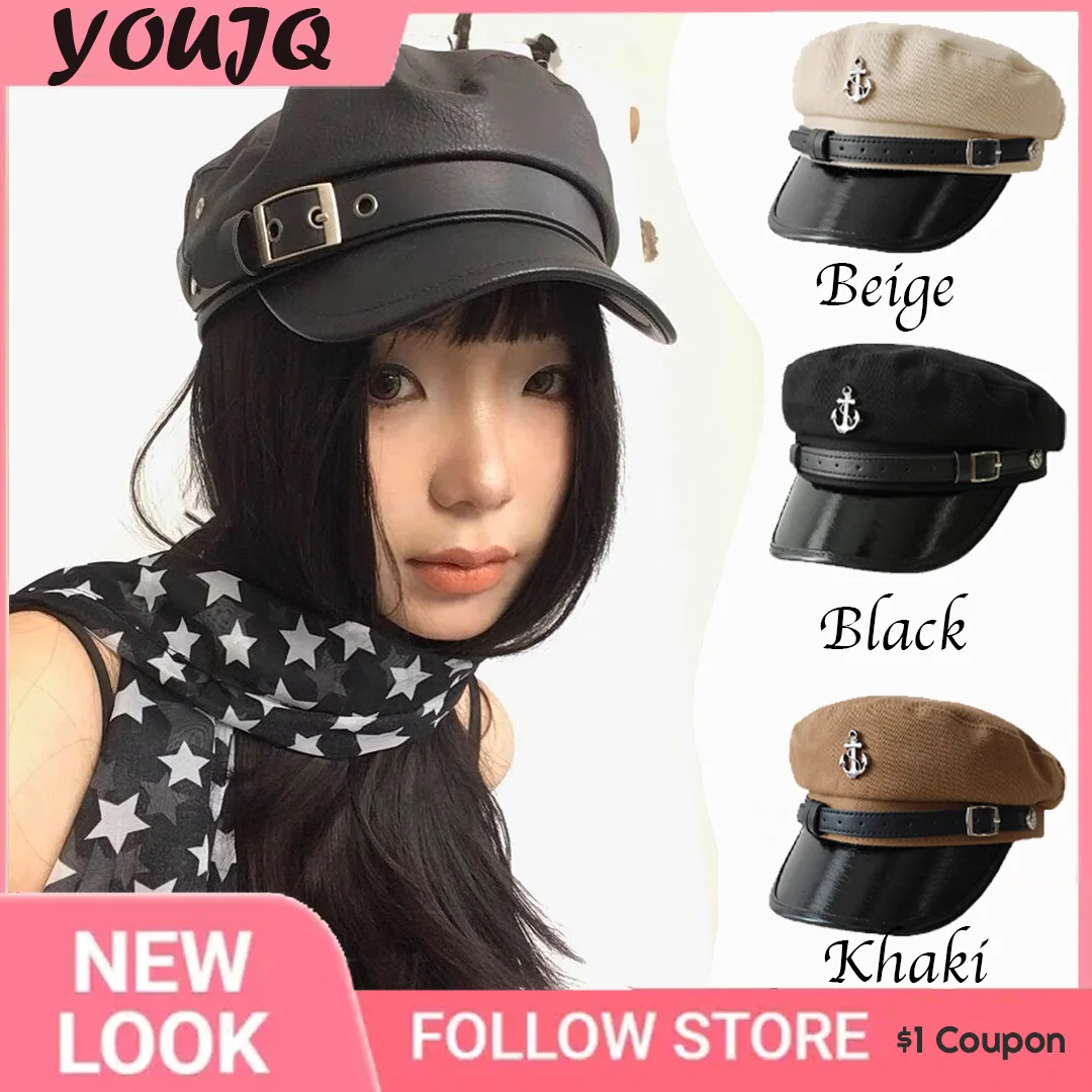 Y2K-Subculture-Punk-Cap-Japanese-Goth-Harajuku-Dark-Personality ...