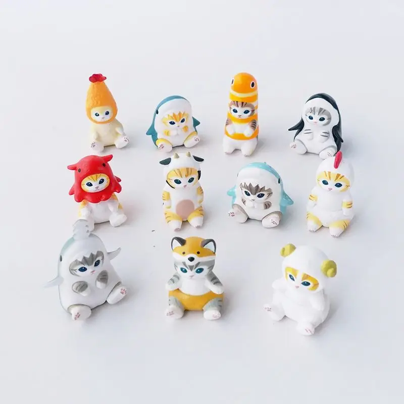 Mofusand Ebi Nyan Shark Cat Seated Marine Animals Series Blind Box Cat ...