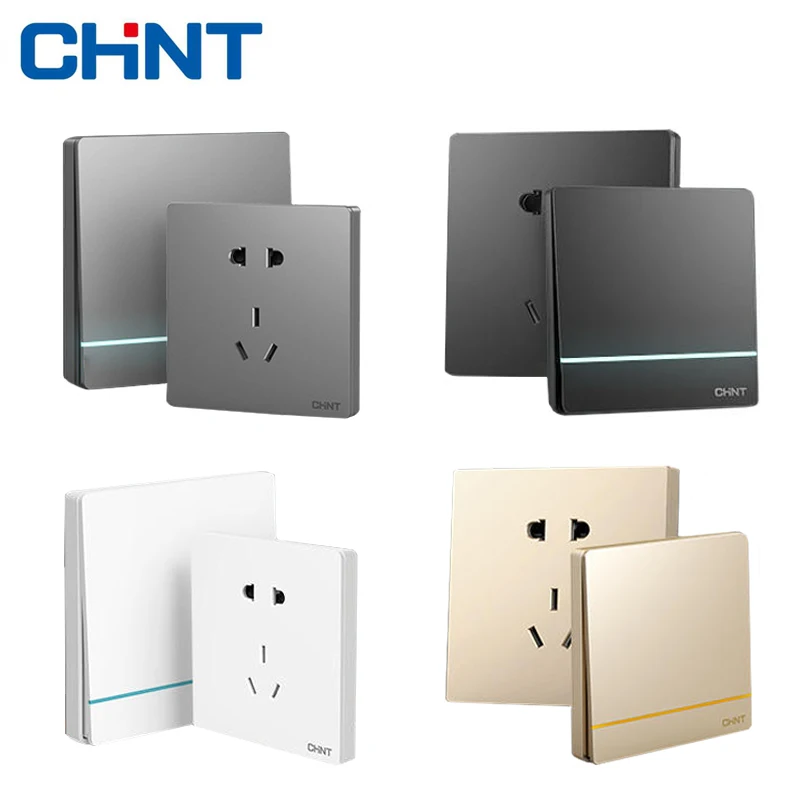 CHNT switch NEW2L socket panel Type 86 with usb one open 5 five hole ...