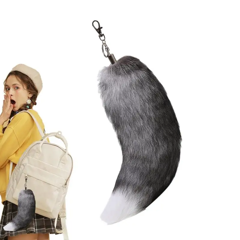 Faux Keychain Tail Unique Multipurpose Fluffy Fox Tail Furry Tails ...