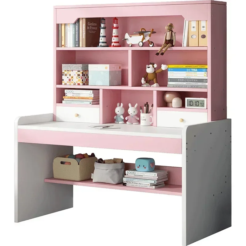 Kids-Study-Computer-Table-Dining-Toddler-Desk-Table-Pink-Student ...