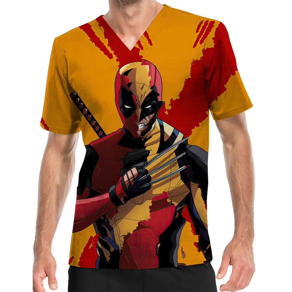 Deadpool-Printed-Men-s-Work-Uniforms-Nursing-Children-s-Center-Hospital ...